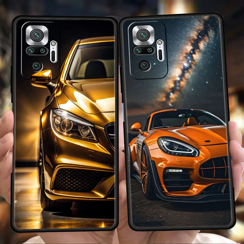Male Men Brand SUV Sports Cars Phone Case Cover for Redmi 14C 10C Note 14 13 12 10 11 7 8T K40 ...