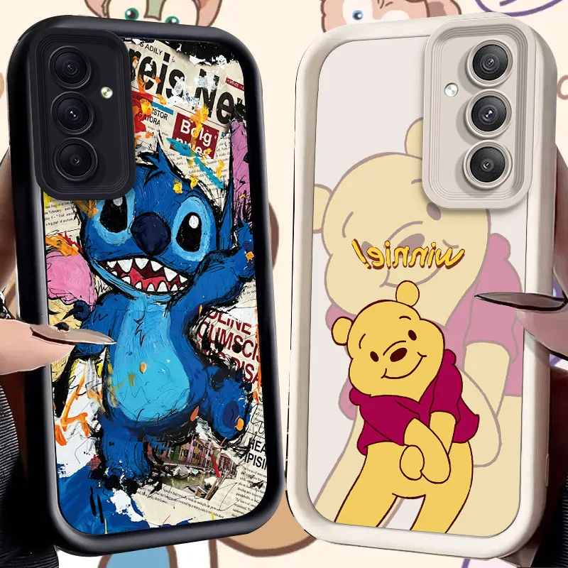 Disney Stitch Case for Samsung Galaxy S24 S23 S22 S21 Ultra Plus S20 FE A55 A54 A53 A52 A52S A51 ...
