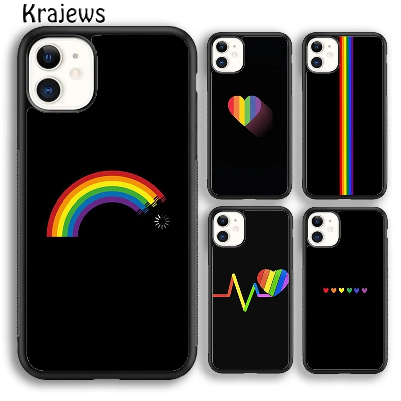 Krajews RAINBOW FLAG GAY LESBIAN PRIDE LGBT Phone Case Cover For iPhone ...