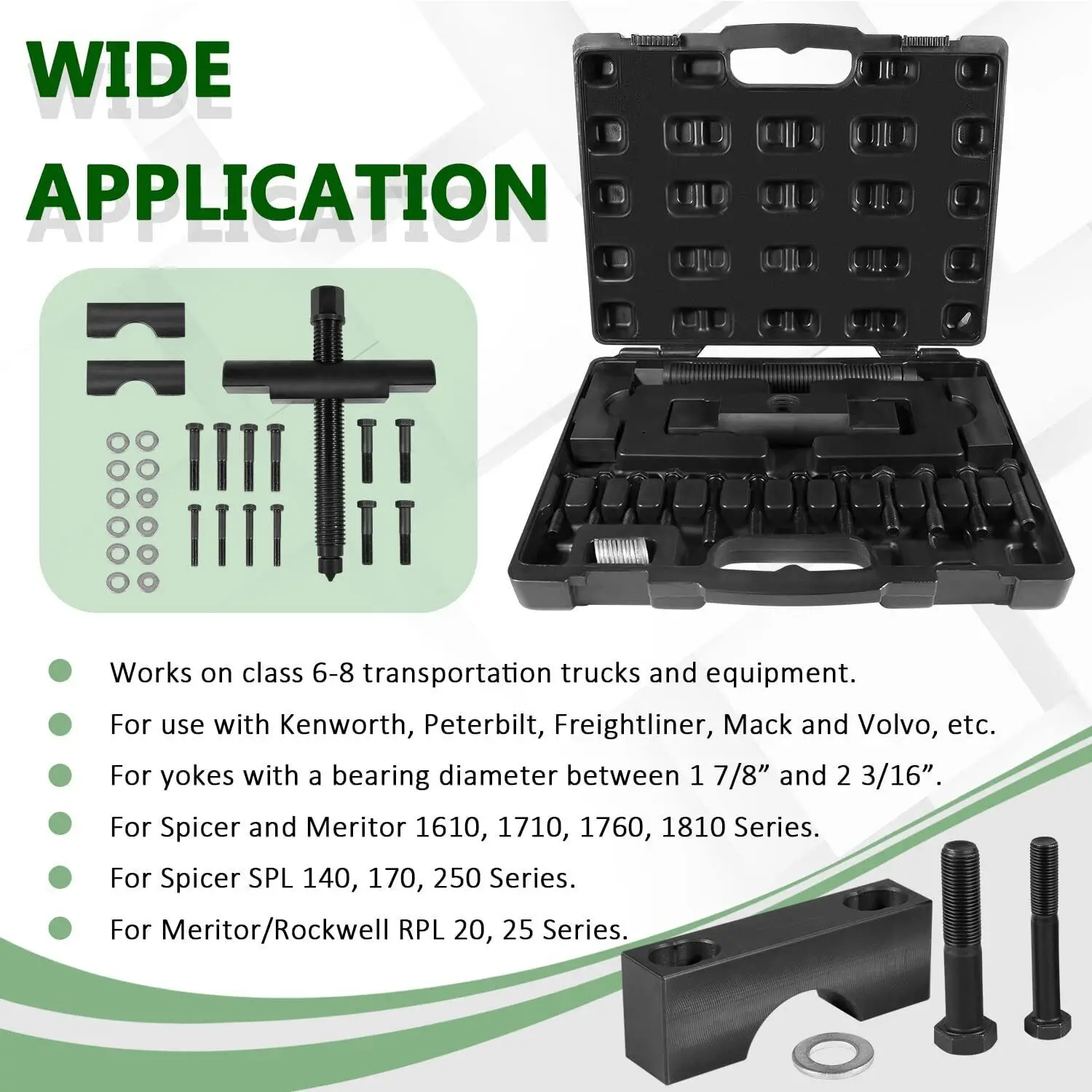 Chuang Qian 10803 Heavy-Duty Yoke Puller Semi Truck Yoke Remover Tool ...