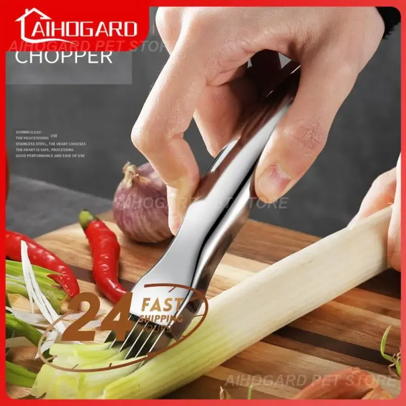 Stainless Steel Scallion Cutter Onion Slicer Sharp Spring Onion Cutter ...