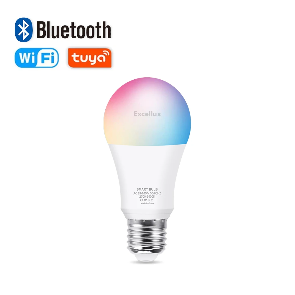 Excellux Светодиодная RGB лампа Bluetooth 2700K-6500K | AliExpress