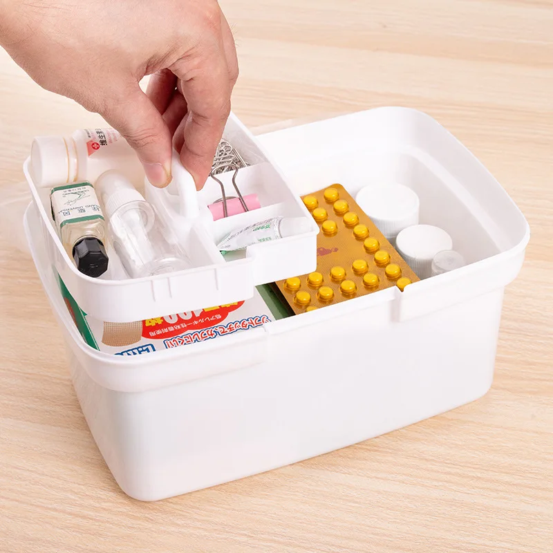 Medical Kit Portable Medicine Package Emergency Kit Storage Box Small Organizer Storage Bin Desktop Organizer AliExpress