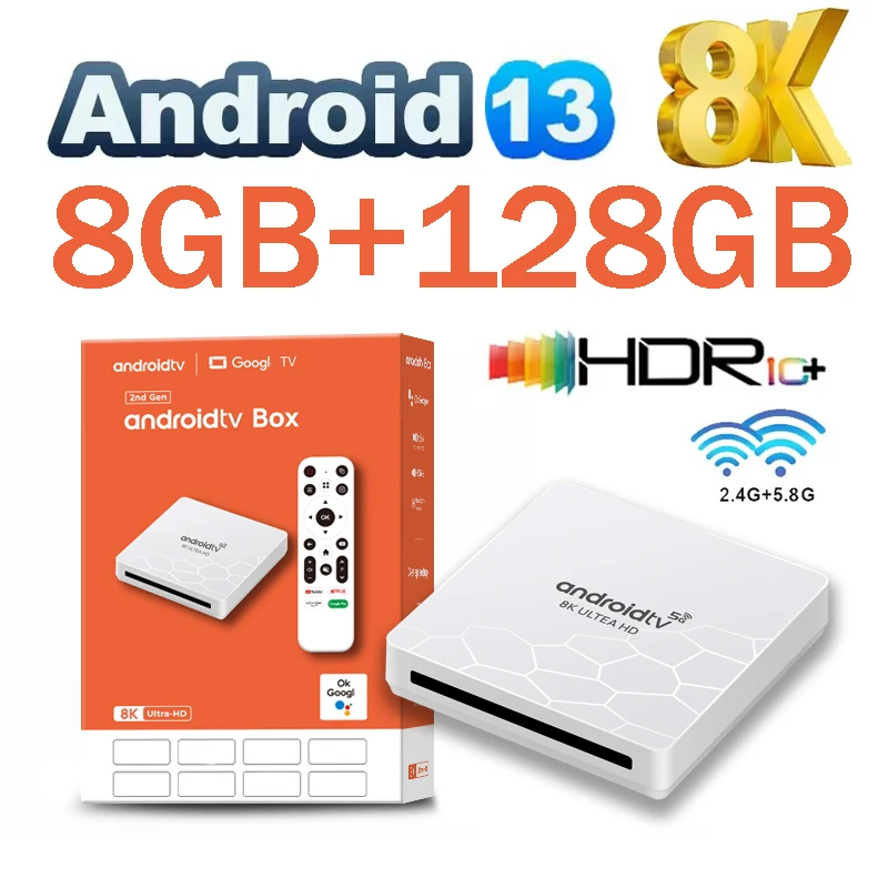 Q96 OHP 8K TV Box Android 13.0 Hisilicon3798M Четырехъядерный процессор ...