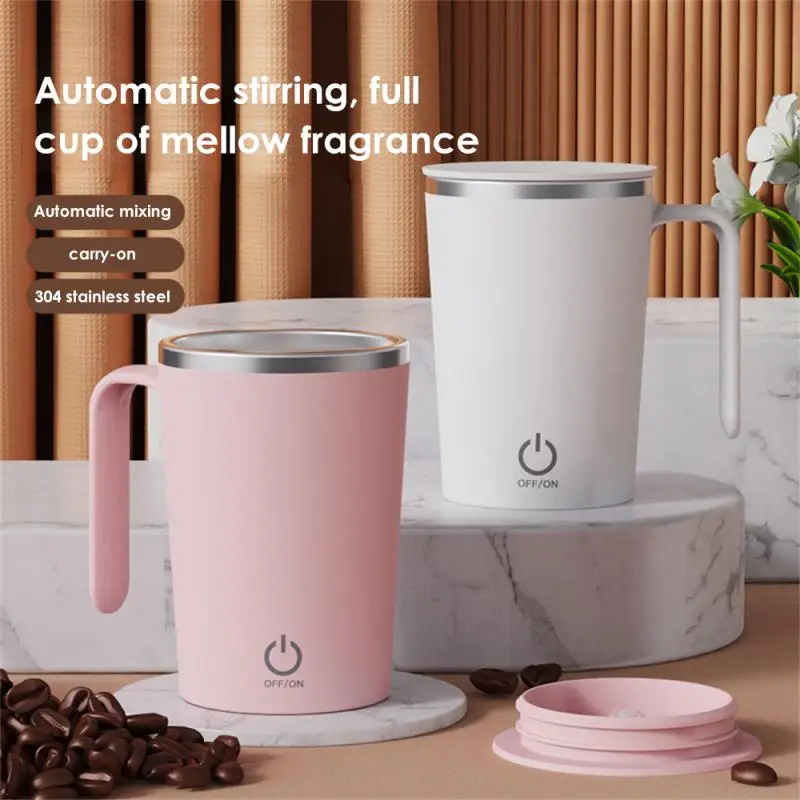 400ml Automatic Stirring Cup Mug Rechargeable Portable Coffee Electric ...