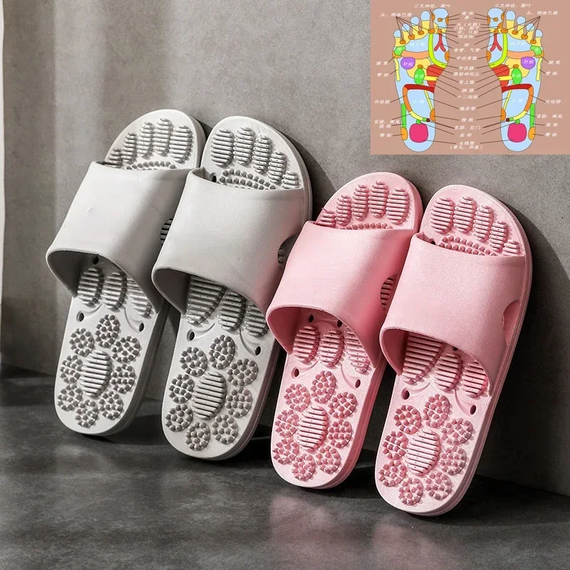 Рефлексотерапевтические массажные тапочки для ног | AliExpress