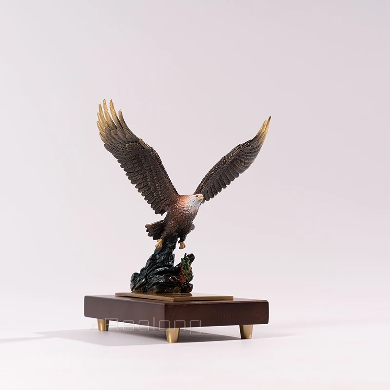 Bronze Eagle Sculpture Winged Bald Eagle Bronze Statue Bronze Casting ...