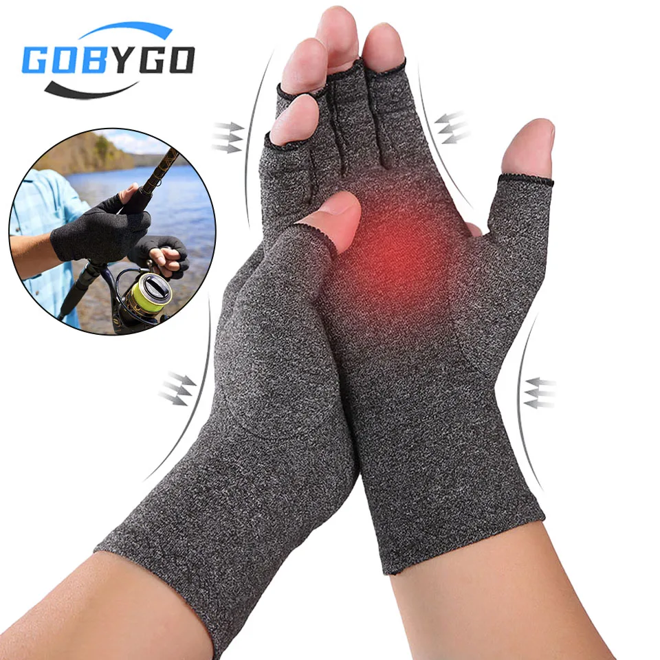 GOBYGO 1 пара компрессионных перчаток от артрита, облегчение боли в ...