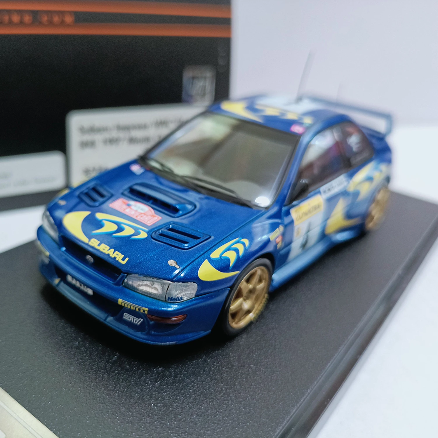 Hpi масштаб 1:43, литой под давлением сплав Subaru WRC97 Monte Carlo ...