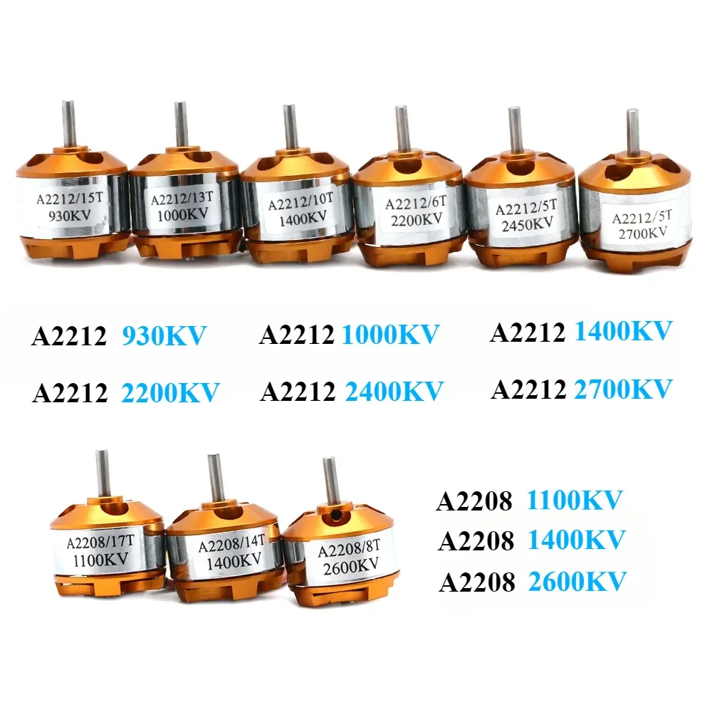 Бесщеточный двигатель A2212/A2208 930KV-2700KV | AliExpress