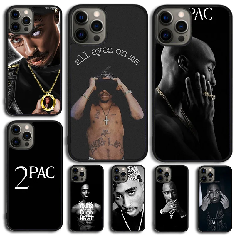 2Pac Tupac Shakur Phone Case Cover For for iPhone 15 16 14 XR XS 11 12 ...