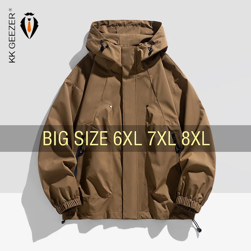 Мужская ветровка KK GEEZER черная полиэстер 6XL 7XL 8XL | AliExpress