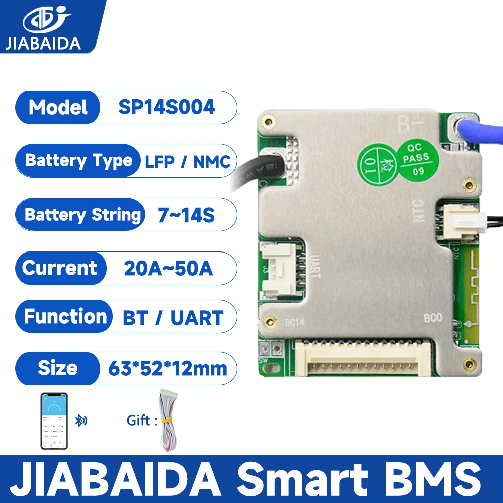 JIABAIDA Smart BMS 14S LIFEPO4 | AliExpress