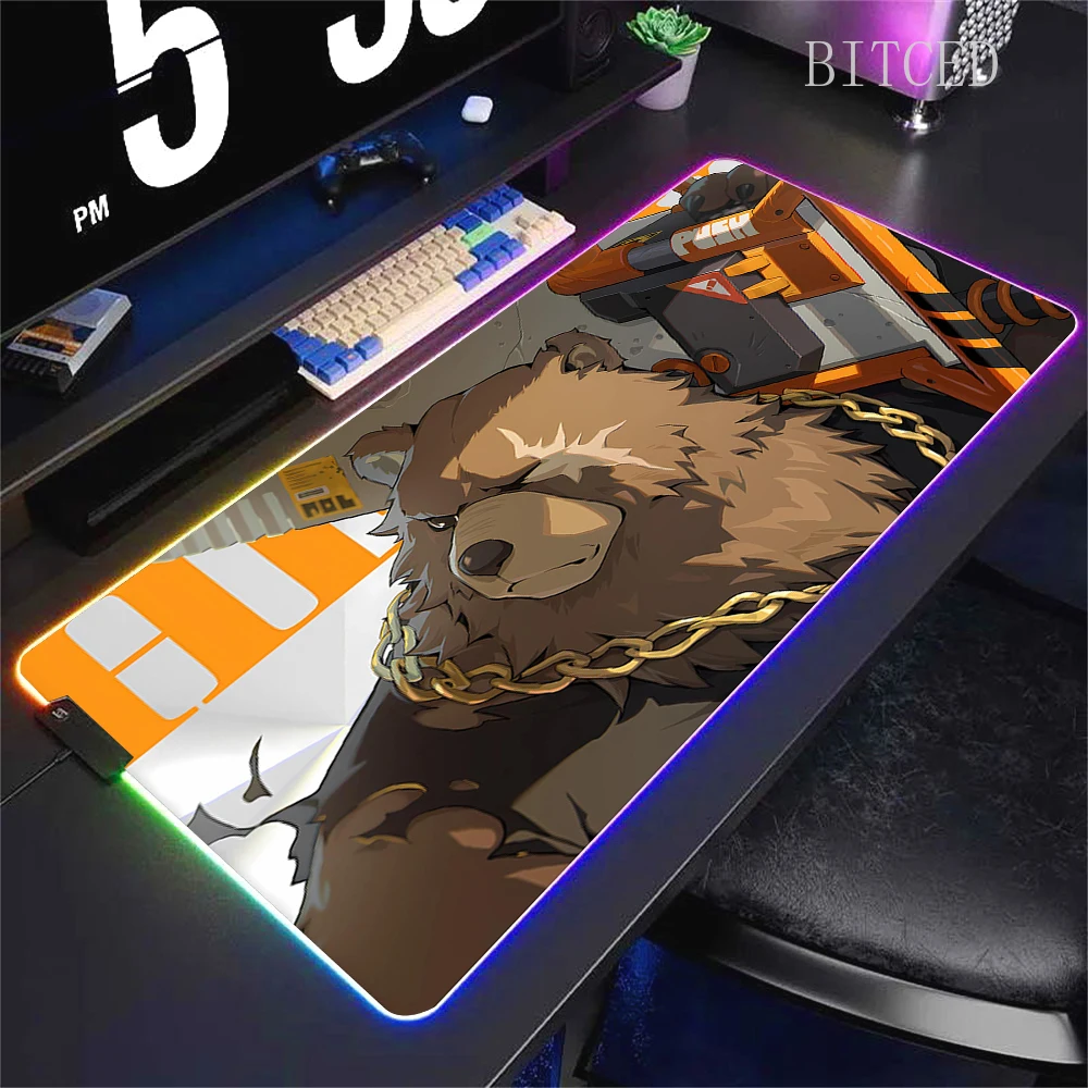 Zenless Zone Zero ZZZ Ben Bigger RGB Коврик для мыши Клавиатура ...