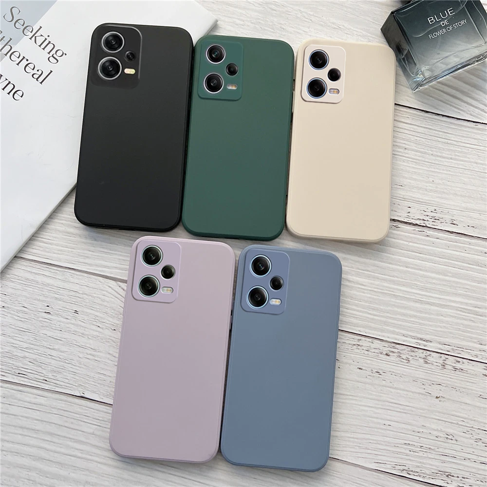 Модный квадратный силиконовый чехол с рамкой для телефона Xiaomi Redmi ...