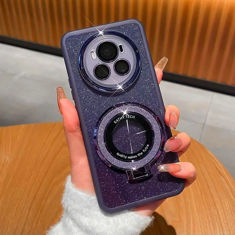 For OPPO Realme 14 Pro Plus Case Soft Glitter With Ring Stand Lens ...