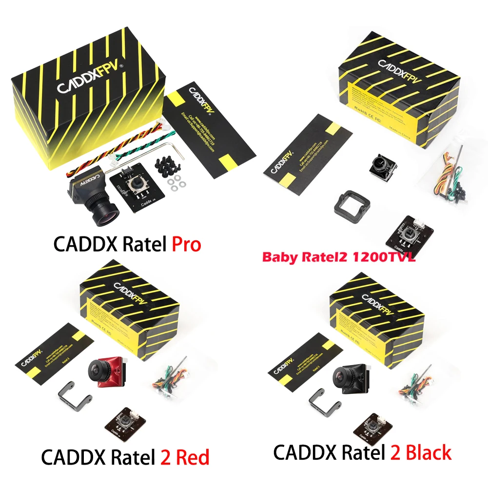 CADDXFPV Ratel Pro Аналоговая/Baby Ratel 2 Nano/Ratel 2 FPV Камера с ...