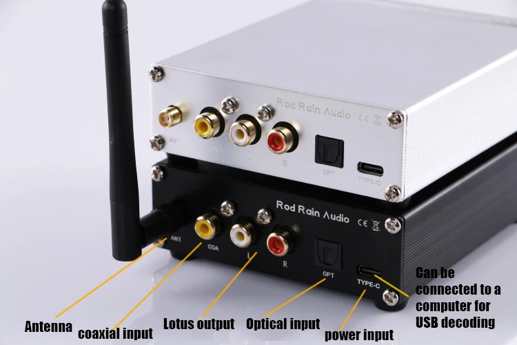 ЦАП Rod Rain Audio ES9038Q2M DAC QCC5125, плата Bluetooth 5,0, декодер ...