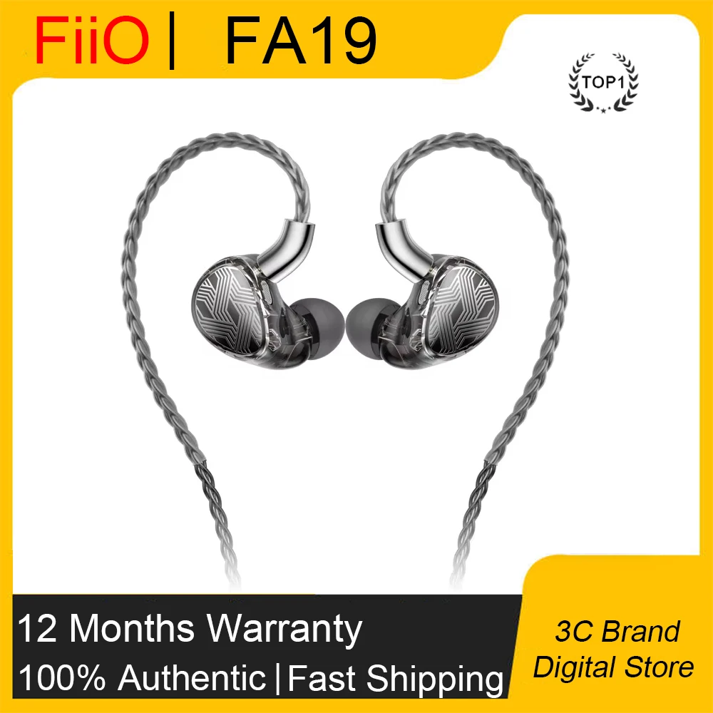 Оригинальные наушники-вкладыши FiiO FA19 10 Knowles со сбалансированной армией и сменными MMCX 3 ...
