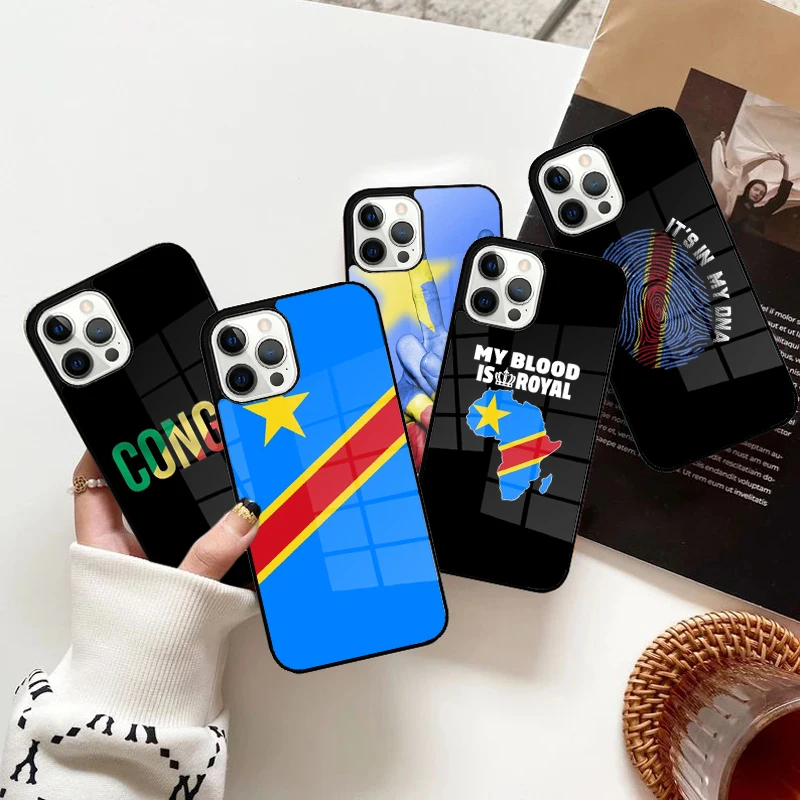 Congo Flag Phone Case Magnetic for iPhone 15 16 14 13 Pro Max 11 12 ...