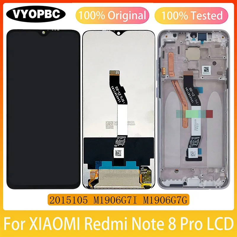 Оригинальный ЖК-дисплей для XIAOMI Redmi Note 8 Pro, сенсорный экран с ...