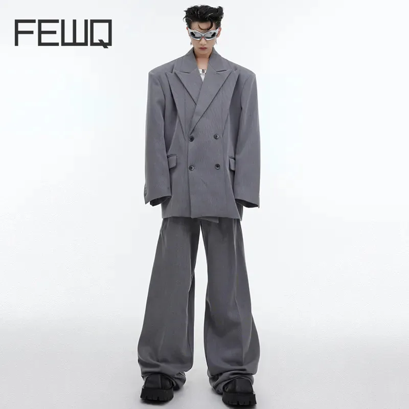 FEWQ мужские костюмы хай-стрит | AliExpress