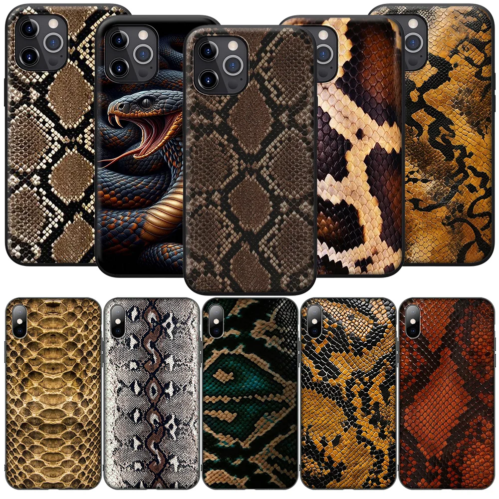 SO106 Luxury Snake skin Case for Samsung Galaxy A41 A42 A71 A72 A73 J2 ...