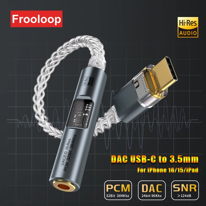 ЦАП USB C на разъем 3,5 мм, аудио Aux адаптер, усилитель для наушников ...