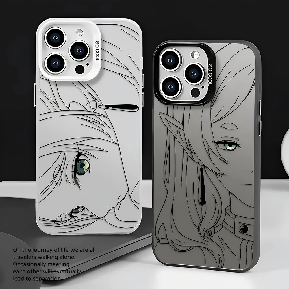 Hot Japan Anime Comics Frieren Phone Case For iPhone 16 15 14 13 12 11 ...