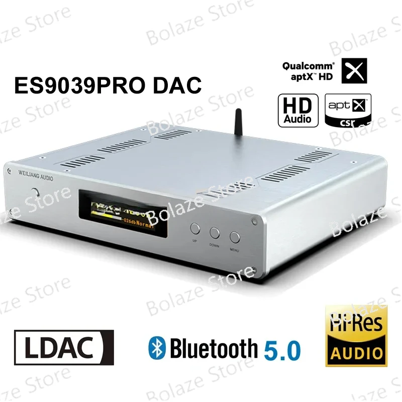 DLHiFi DC300 двухъядерный ES9038PRO ES9039PRO Bluetooth 5,0 ...