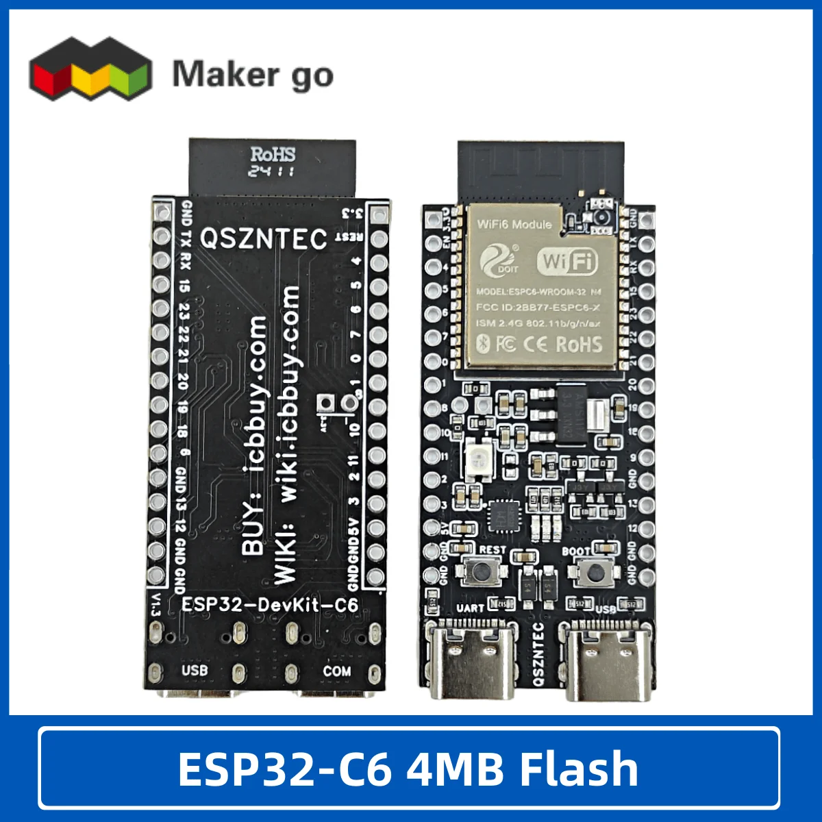 Модуль ESP32-C6 N4/N8/N16 Core Board ESP32-C6-DevKitC-1 4MB Flash WIFI6 BLE Zigbee | AliExpress