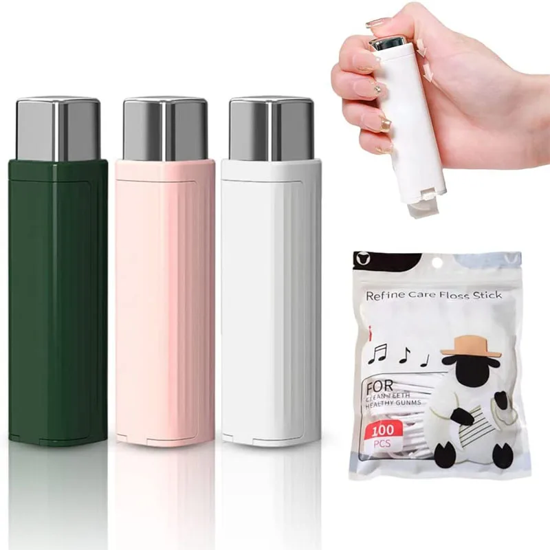 Портативный диспенсер для зубной нити, эргономичная автоматическая ...