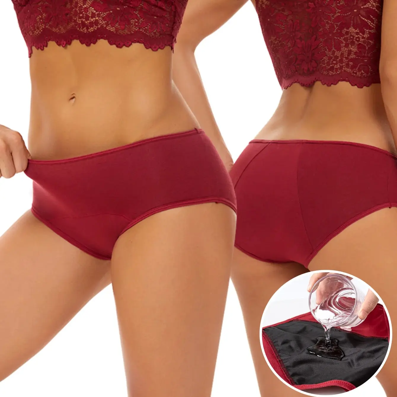 Женские менструальные брифы, женские эластичные трусы | AliExpress