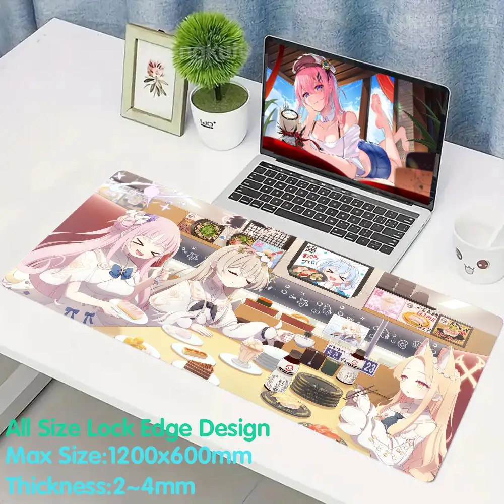 Arona B_blue A_archive Mouse Pad Rubber Mouse Keyboard Tapete Para ...