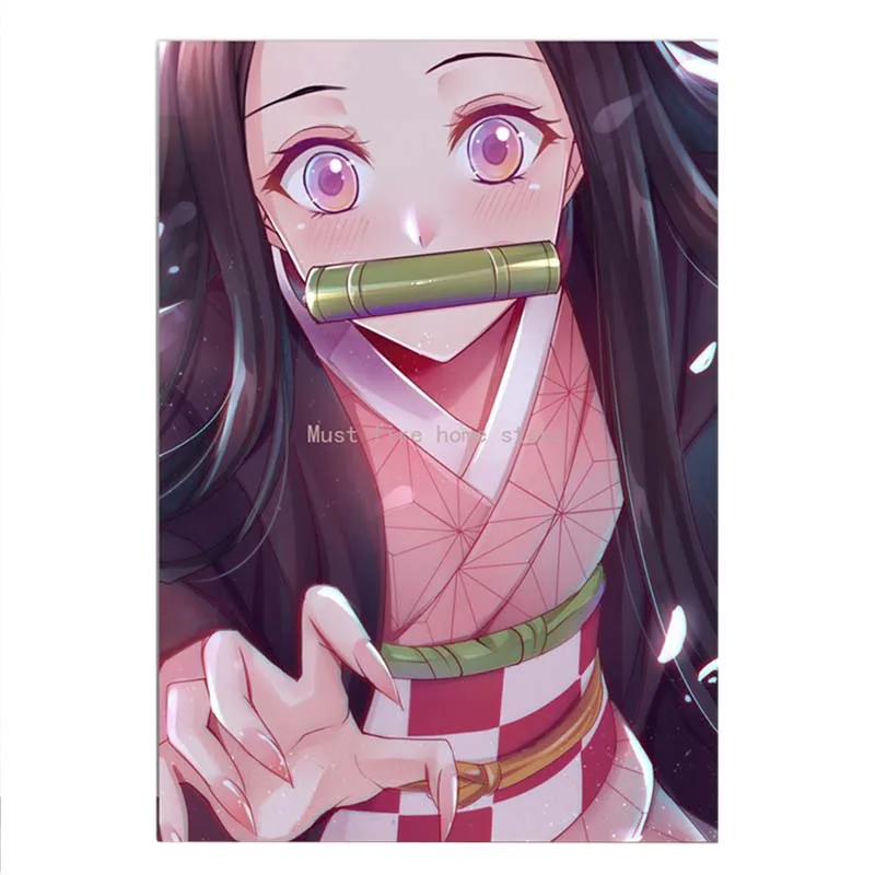 Nezuko Kamado Demon Slayer Metal Tin Sign Decorative Metal Plate Anime ...