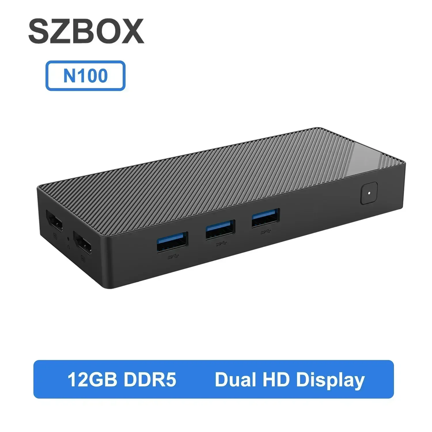 Мини-ПК SZBOX S1 Alder Lake N100 Windows 11 Mini PC Stick DDR5 12 ГБ 16 ...