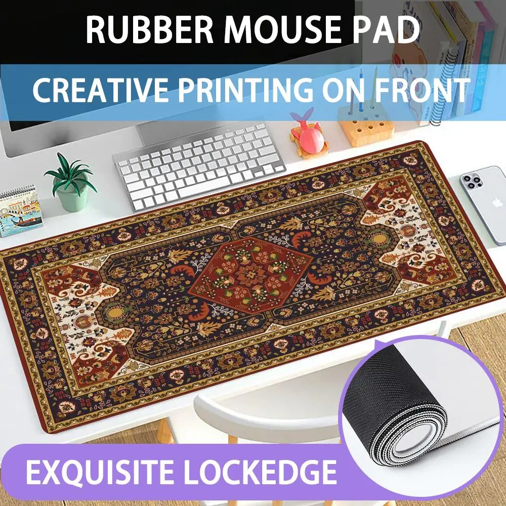 Persian Carpet Mysterious Retro Mouse Pad Pc Gamer Mousepad Rubber ...