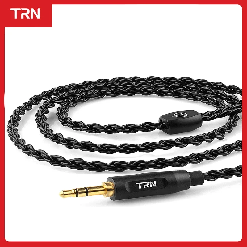 TRN A3 6-жильный провод для наушников IEM, обновленный кабель 3,5 мм 0 ...