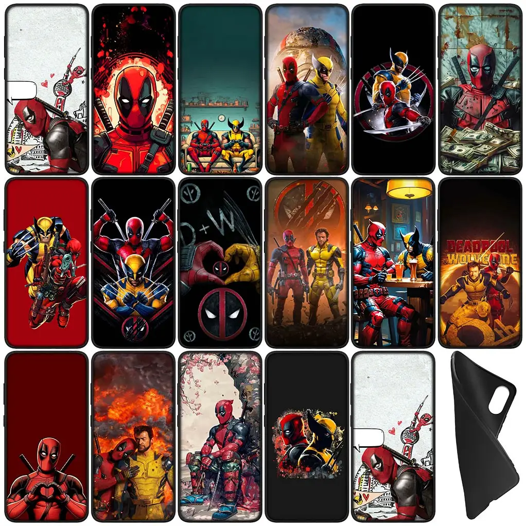 Wolverine Marvel Deadpool Soft Casing for Samsung Galaxy S24 S23 Fe ...