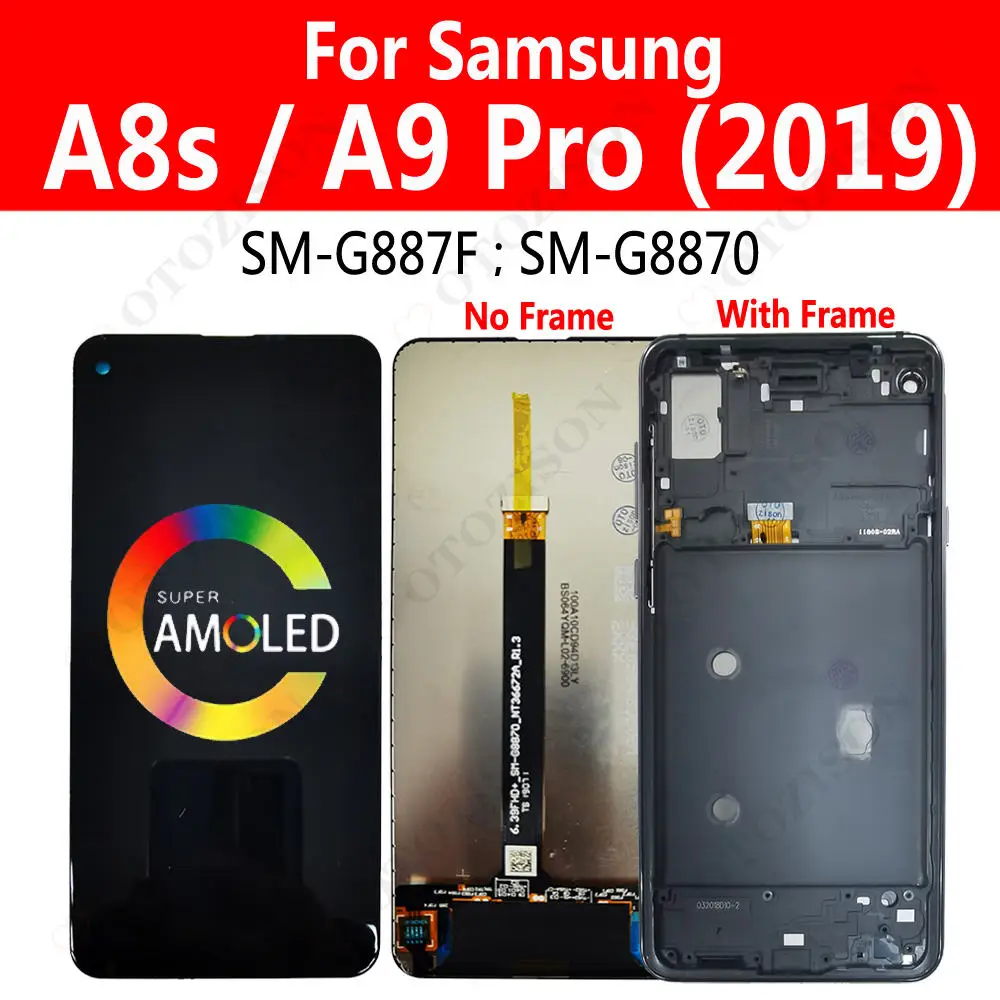 Super AMOLED A8s ЖК-дисплей для SAMSUNG Galaxy A9 Pro 2019 LCD с рамкой ...