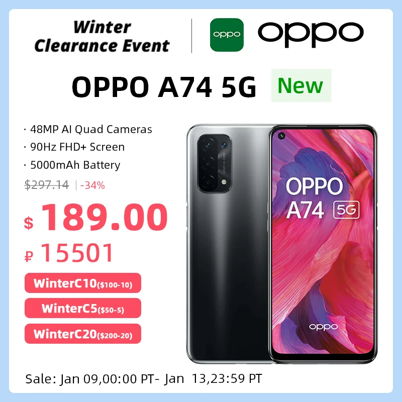 Oppo A74 5G - Full phone specifications