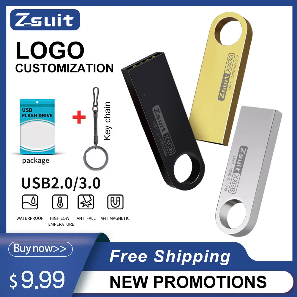 USB-флешки Z－suit e9, 64 ГБ, металлические | AliExpress