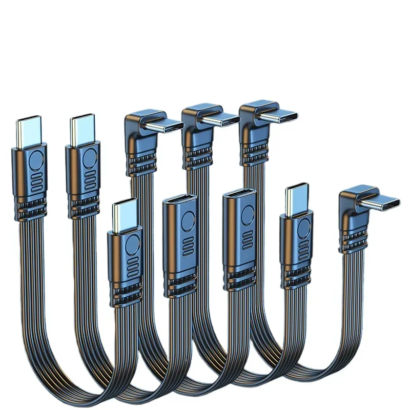 Удлинительный кабель Usb C под углом 90 градусов «папа мама типа C до типа C 480 Мбит с 45 Вт