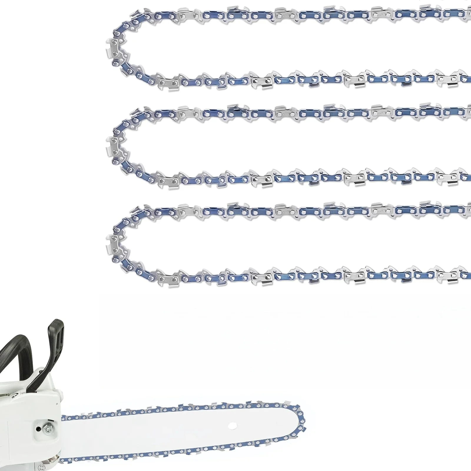 3 упаковки цепи бензопилы, 20 дюймов, шаг .325 дюйма, калибр .063 дюйма ...