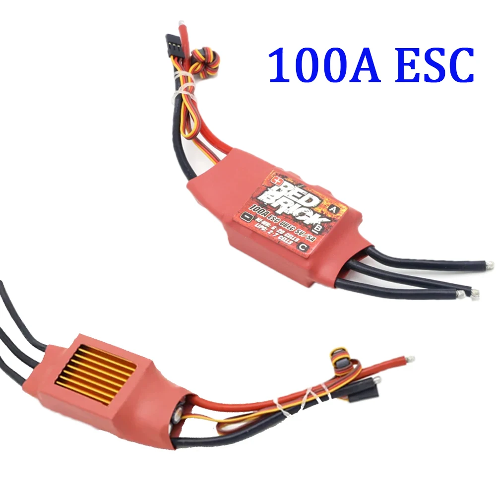 Red Brick 50A/70A/80A/100A/125A/200A Бесщеточный ESC для моделей кораблей | AliExpress