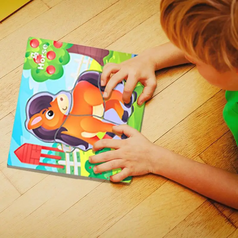 Kid Puzzle Kindergarten Enlightenment English Bilingual Small Puzzle ...