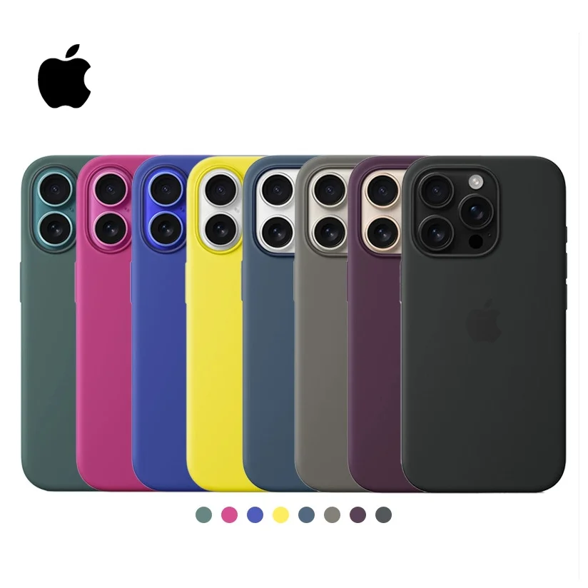 Original Official Silicone Cases For iPhone 15 16 13 14 11 12 Pro Case ...