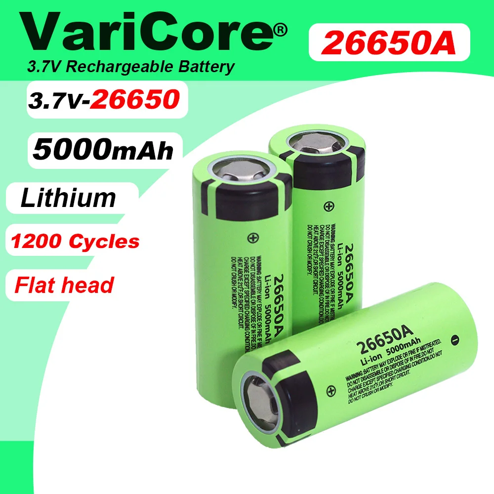 26650A 20A литиевая аккумуляторная батарея 3,7 В 5100 мА Подходит с ...