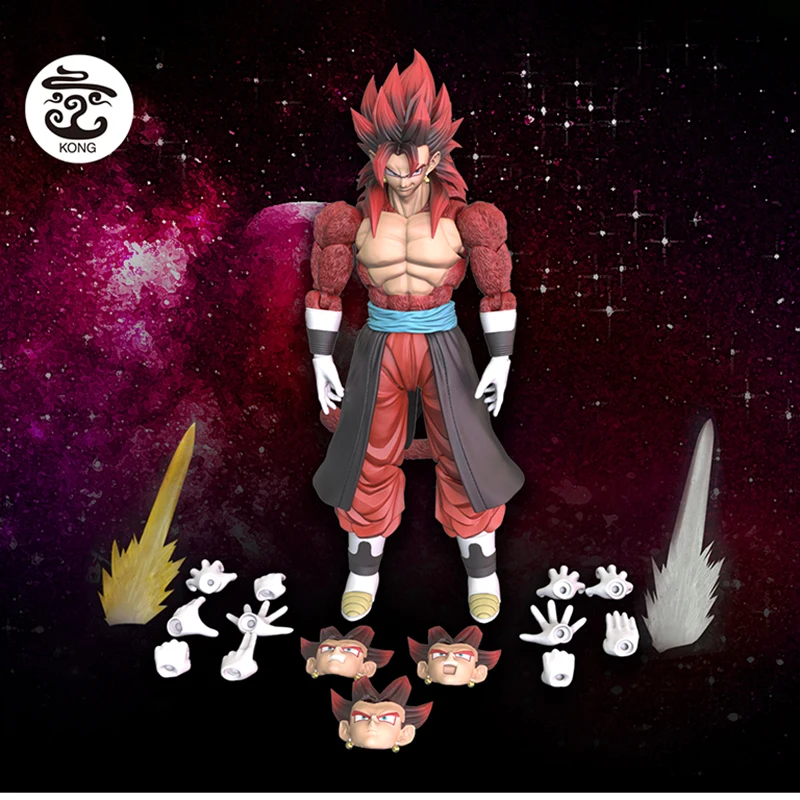 In Stock Dragon Ball Kong Model Dbz Ssj4 Limited Heros Shf Vegetto ...