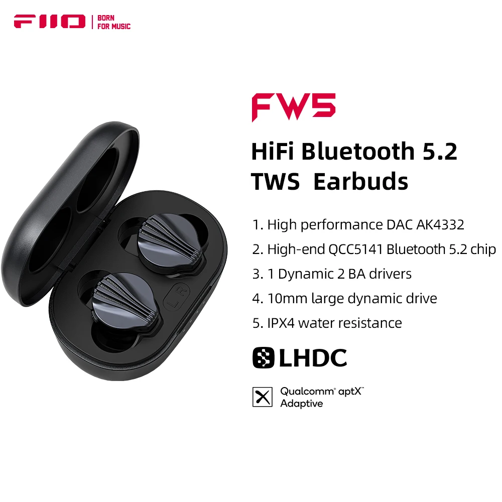 FiiO FW5 TWS беспроводные наушники | AliExpress